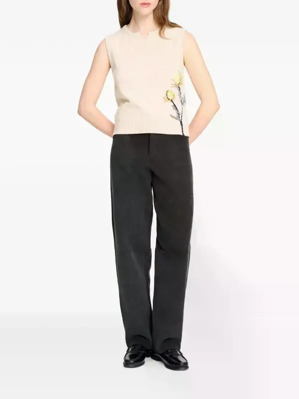 BARRIE Thistle-motif Cashmere Top