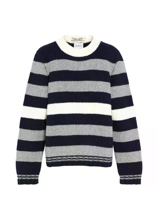 BARRIE Chunky-knit Striped Sweater
