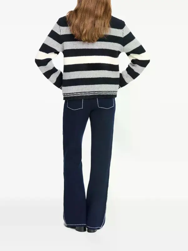 BARRIE Chunky-knit Striped Sweater