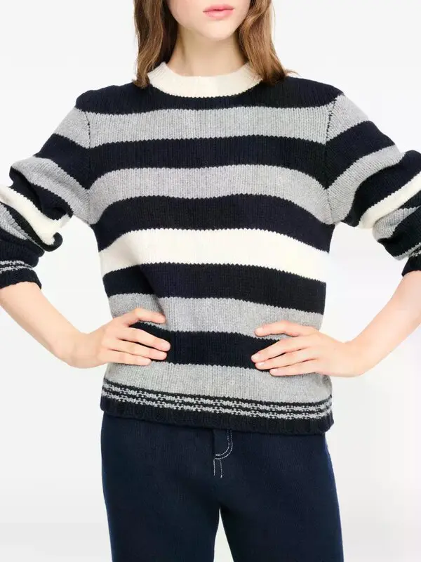 BARRIE Chunky-knit Striped Sweater