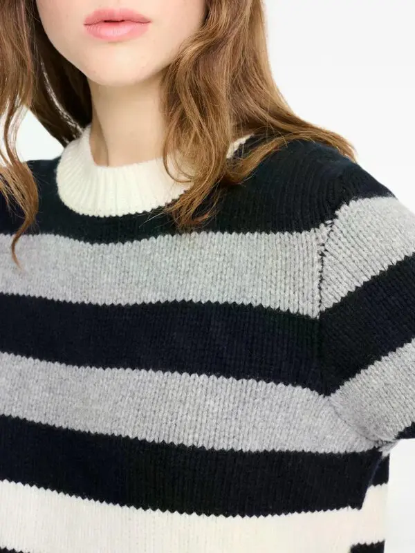 BARRIE Chunky-knit Striped Sweater