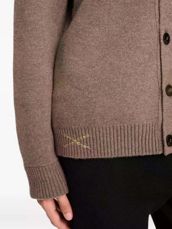 BARRIE Double-faced Cashmere Cardigan