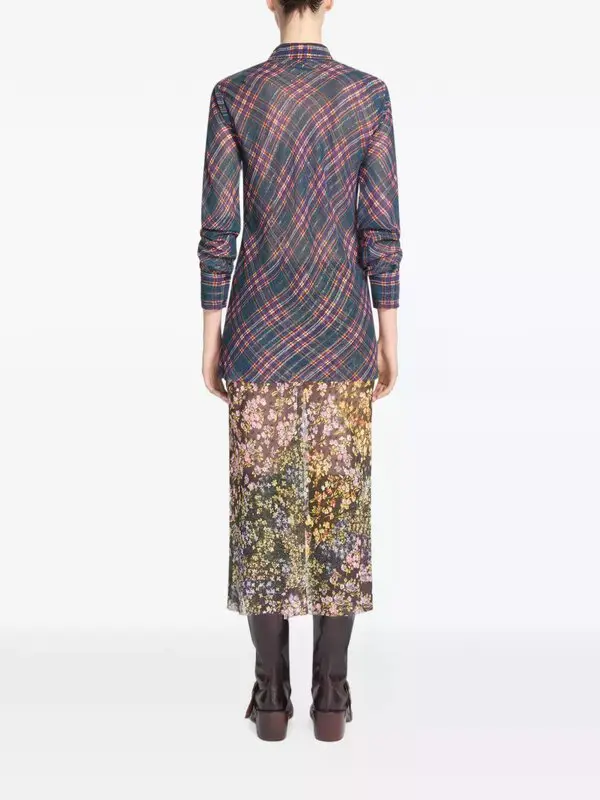 Dries Van Noten Fitted Lurex Shirt