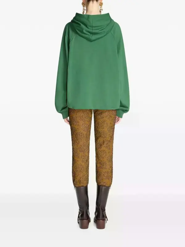 Dries Van Noten Draped Cotton Hoodie