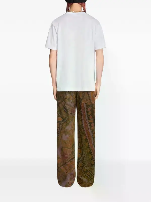 Dries Van Noten Printed Workwear Pants