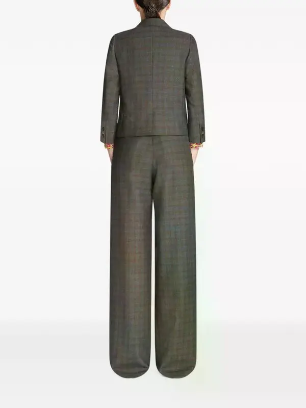 Dries Van Noten Checked Wool Blazer