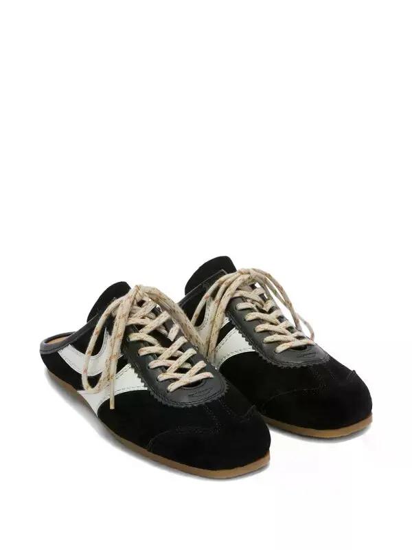 Dries Van Noten Suede-stripe Sneakers Mules