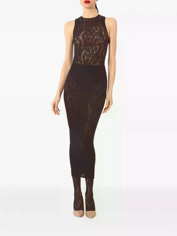 Wolford Floral Pattern Bodysuit - Brown