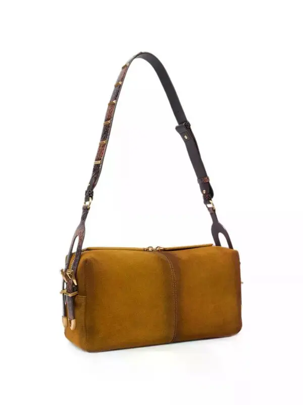Pinko Suede Shoulder Bag - Brown