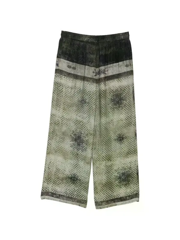 ZIGGY CHEN Patterned Drawstring Trousers