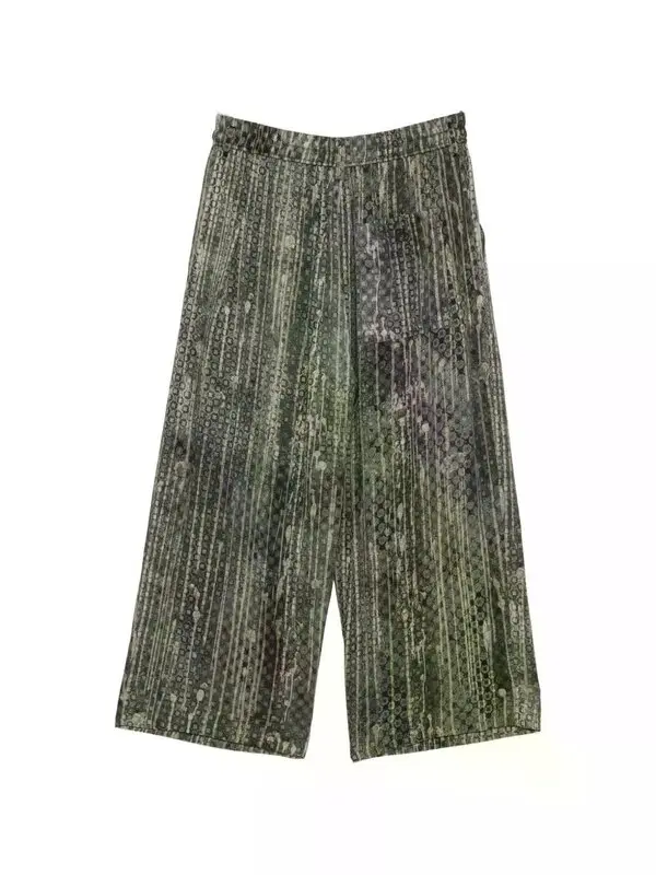 ZIGGY CHEN Patterned Drawstring Trousers