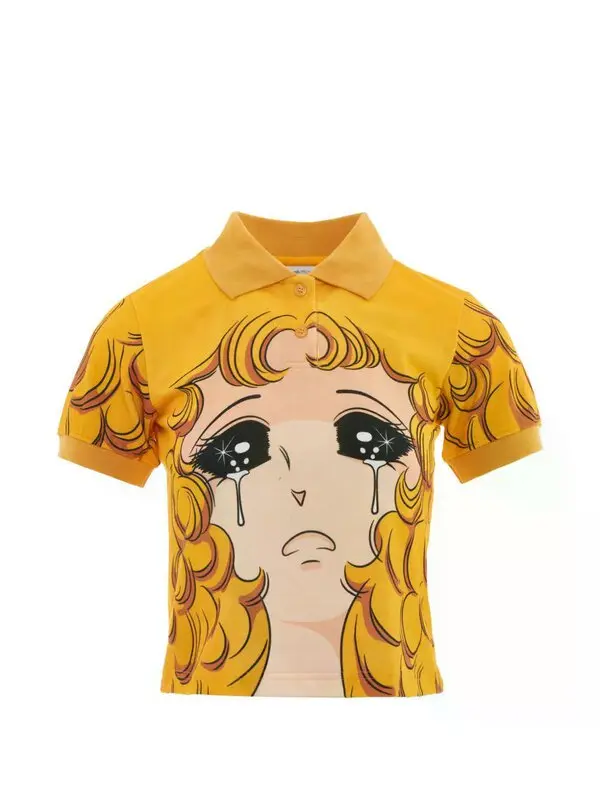 PUSHBUTTON Graphic-print Polo Shirt