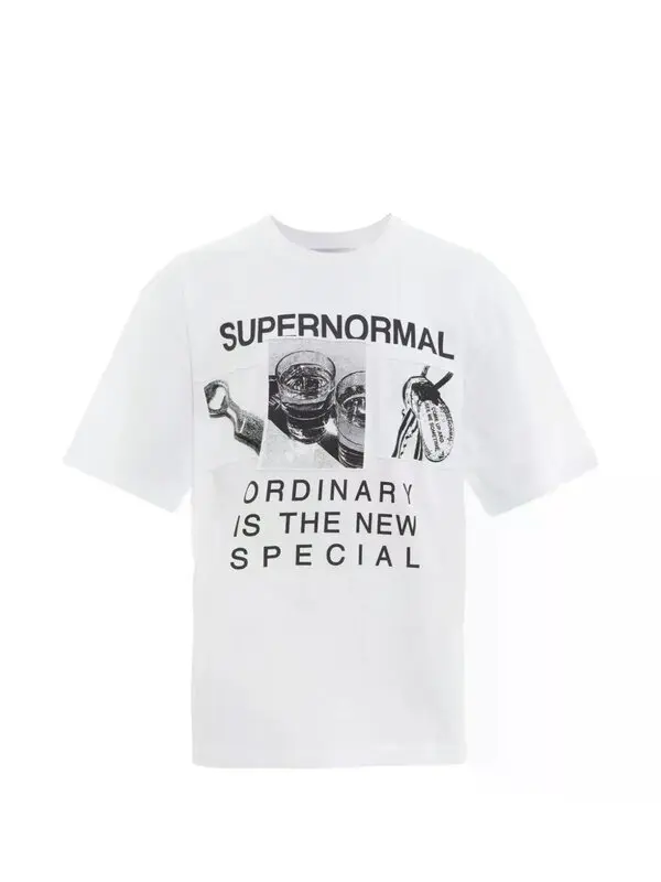 SOLID HOMME Super Normal Patch-detail T-shirt