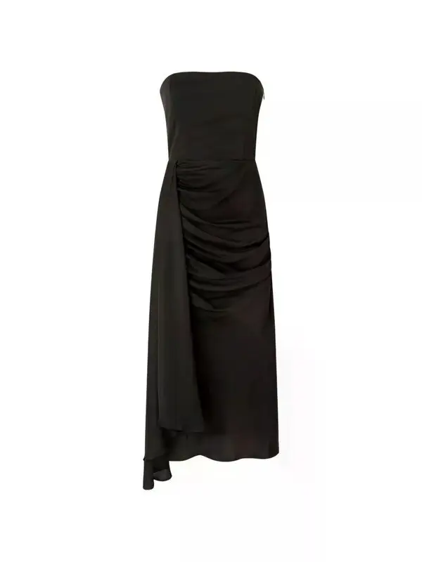 Pinko Strapless Draped-detail Dress