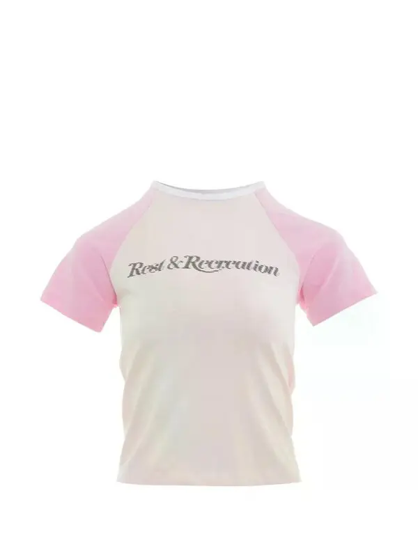 REST&RECREATION Logo-print Raglan-sleeve T-shirt