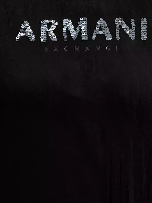 Armani Exchange Sequin-logo T-shirt
