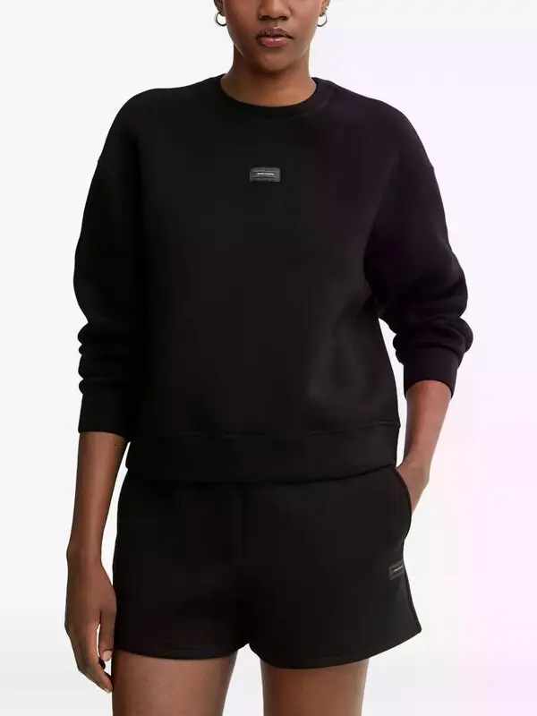 Armani Exchange Crewneck Sweatshirt With Logo Patch