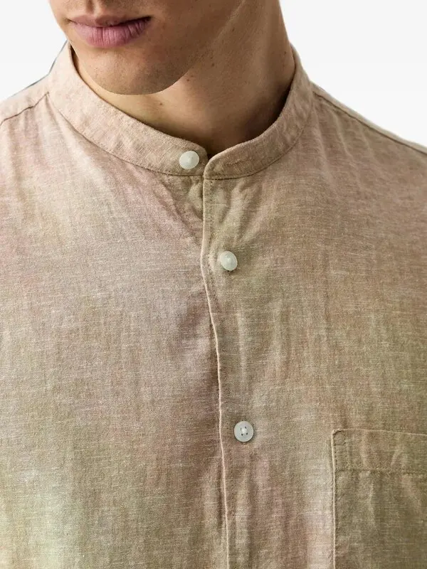 LINDBERGH Mandarin-collar Chest-pocket Shirt