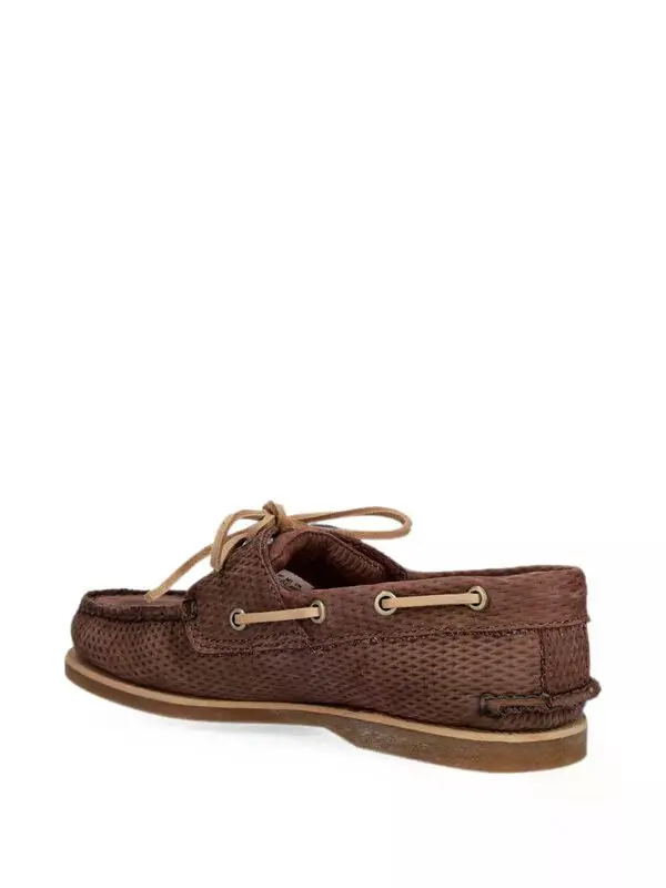 Timberland Woven-effect Lace-up Boat Shoes