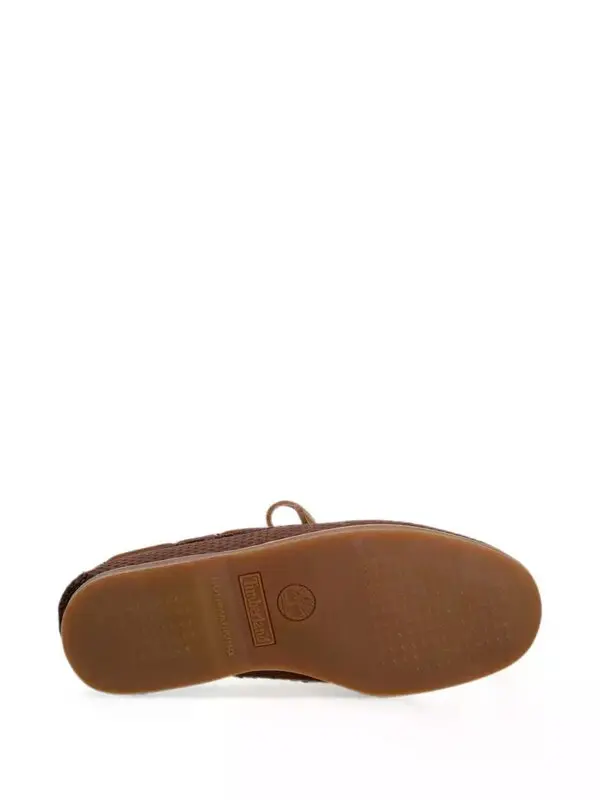 Timberland Woven-effect Lace-up Boat Shoes