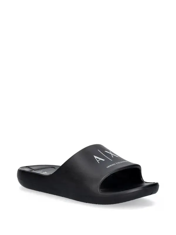 Armani Exchange Logo-print Slides
