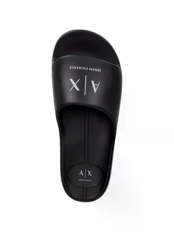 Armani Exchange Logo-print Slides