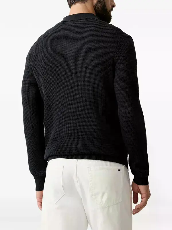 JOOP! Waffle-knit Quarter-zip Sweater
