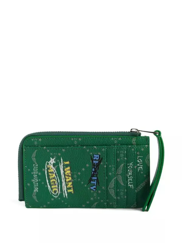 Zadig&Voltaire Graphic-print Zip-around Wallet