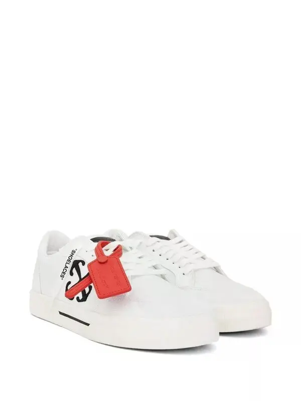 Off-White Lace-up Sneakers With Embroidered Logo And Signature Arrows Motif