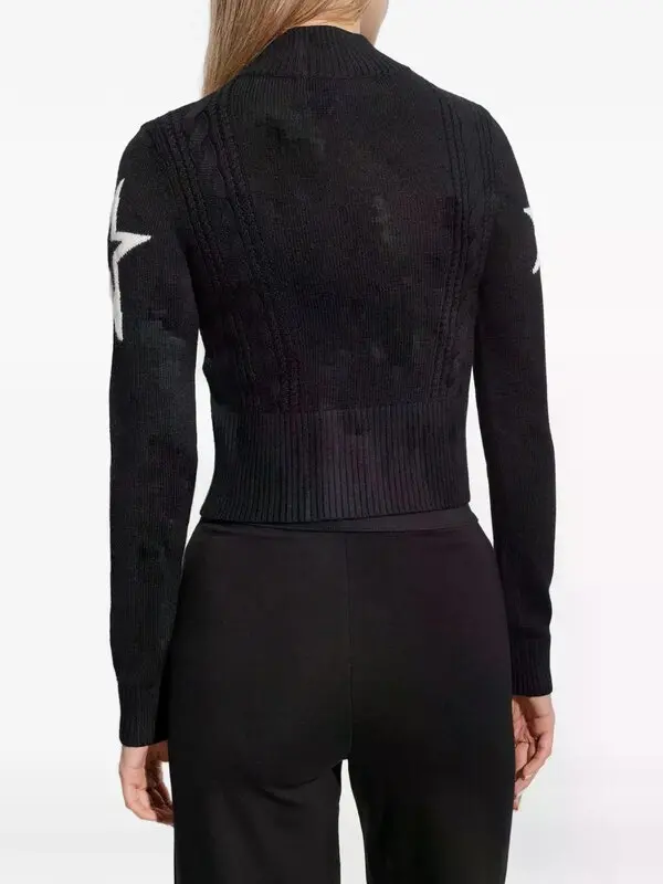 Perfect Moment Star-intarsia Cable-knit Sweater