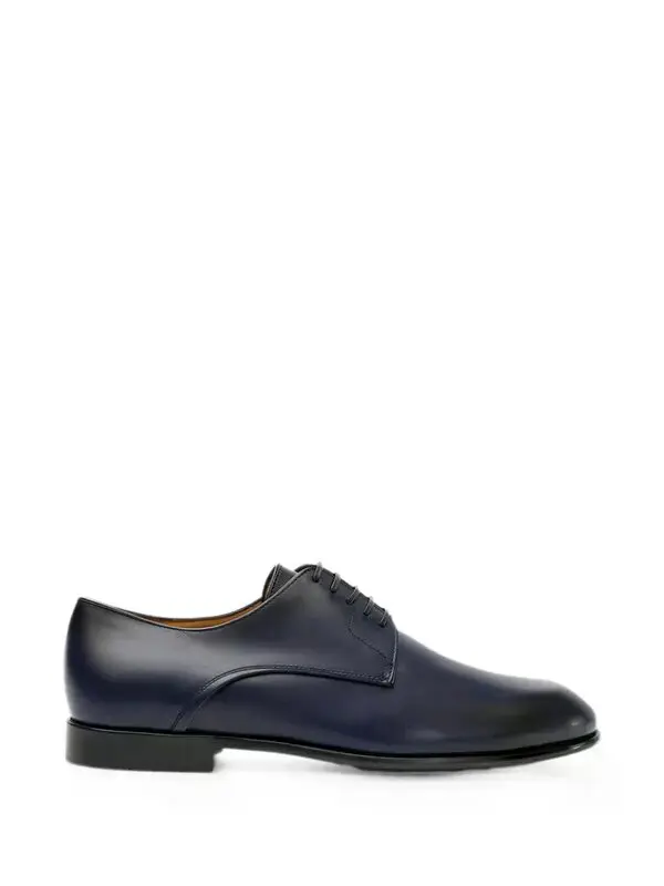 FERRAGAMO Fosco Leather Derby Shoes