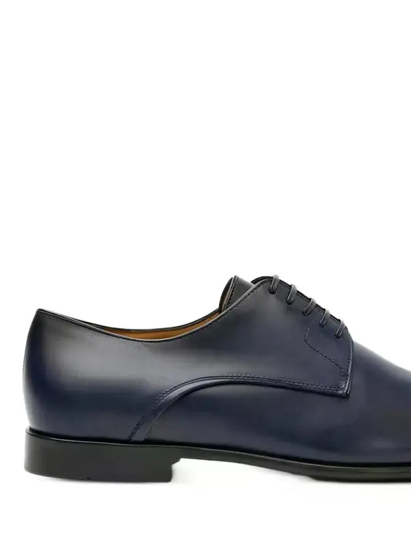 FERRAGAMO Fosco Leather Derby Shoes