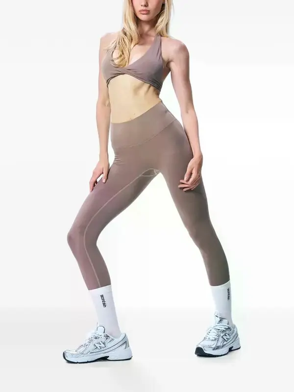 GOD SAVE QUEENS Twist-front Halterneck Crop Top