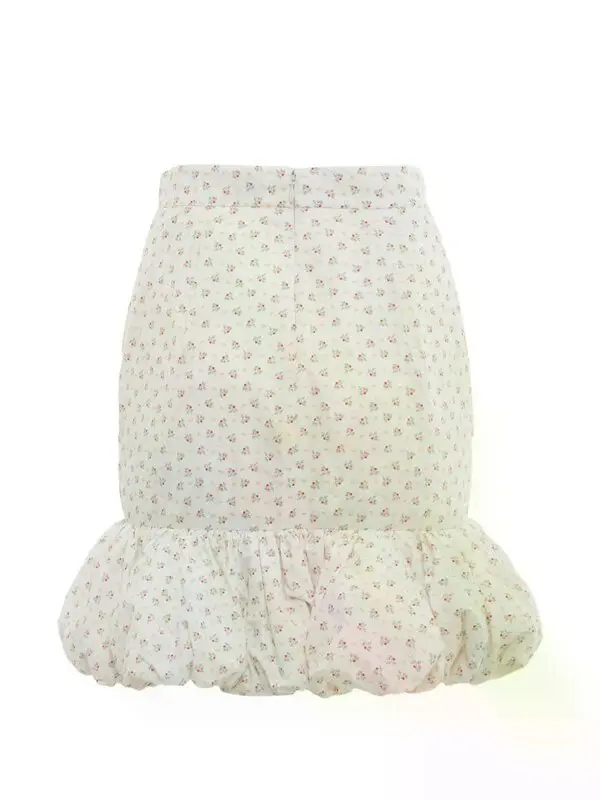 PUSHBUTTON Floral-print Bubble-hem Skirt