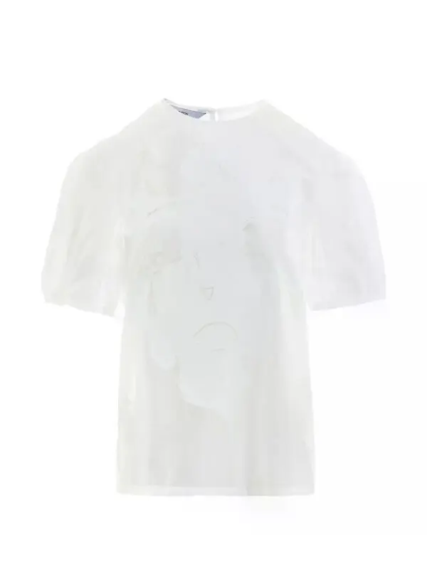 PUSHBUTTON Graphic-print Puff-sleeve T-shirt