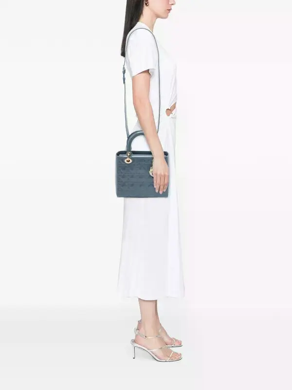 Dior 2019 Medium Patent Cannage Lady Satchel