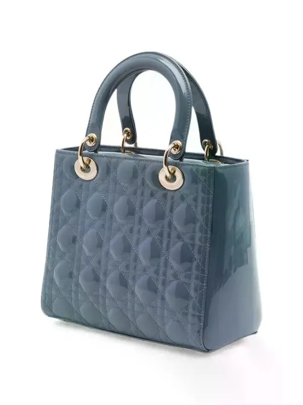 Dior 2019 Medium Patent Cannage Lady Satchel