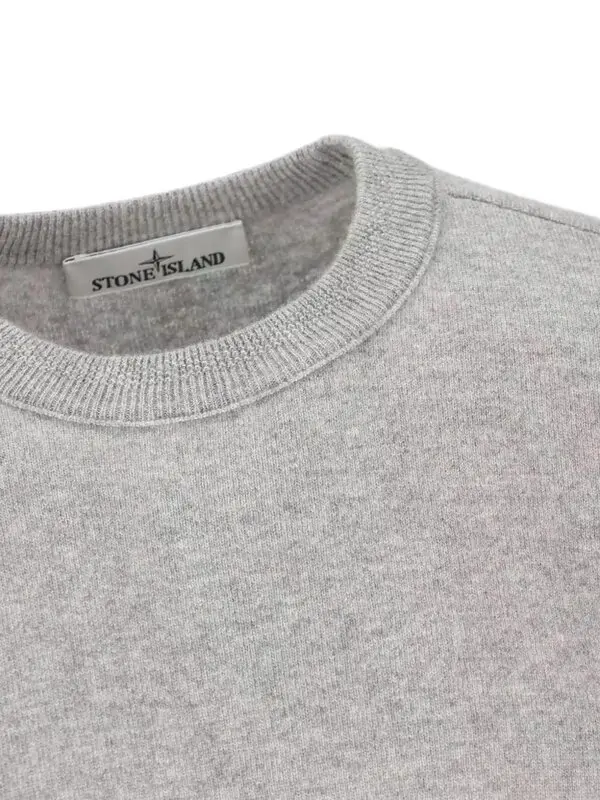 Stone Island Logo-patch Crew-neck Sweater