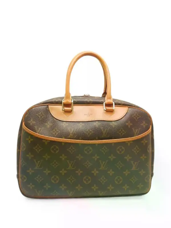LOUIS VUITTON 1998 Monogram Deauville Handbag - Brown