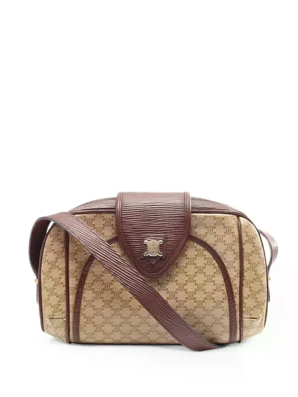 Celine 2000-2026 Macadam Coated Canvas Crossbody Bag