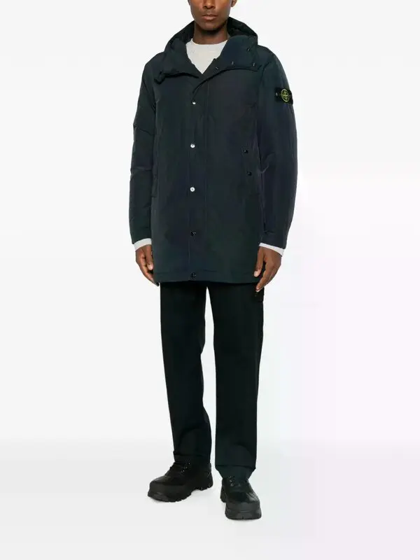 Stone Island Logo Patch Hooded Jacket