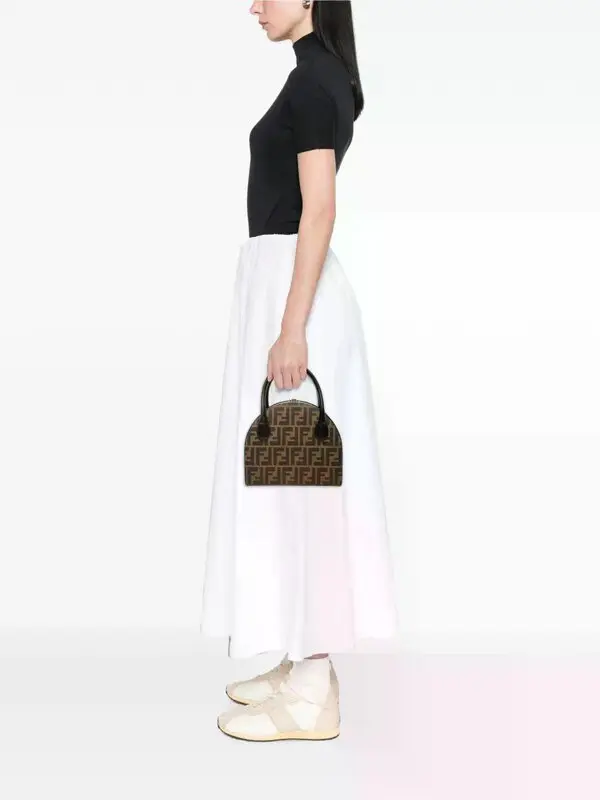 Fendi 20th Century Zucca Canvas Satchel