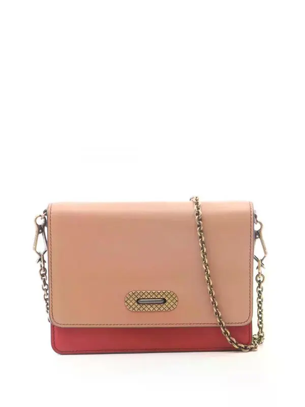 Bottega Veneta Leather Wallet On Chain Crossbody Bag - Pink
