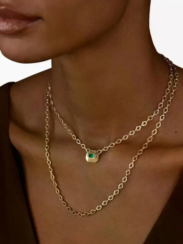 AZLEE Lozenge Link Necklace