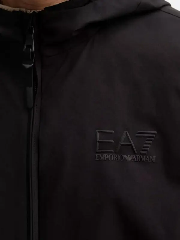 EA7 Logo-print Hooded Jacket