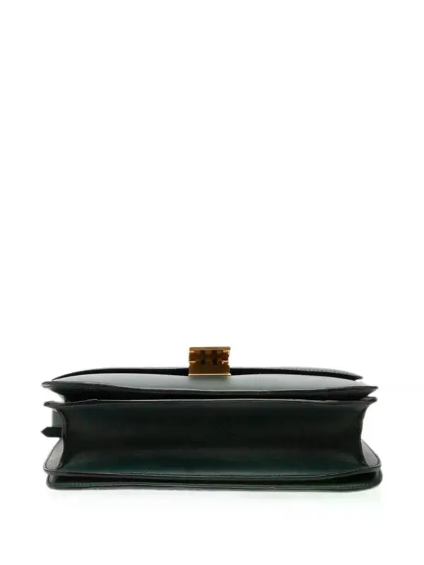 Celine 2018 Medium Calfskin Classic Box Crossbody Bag - Green