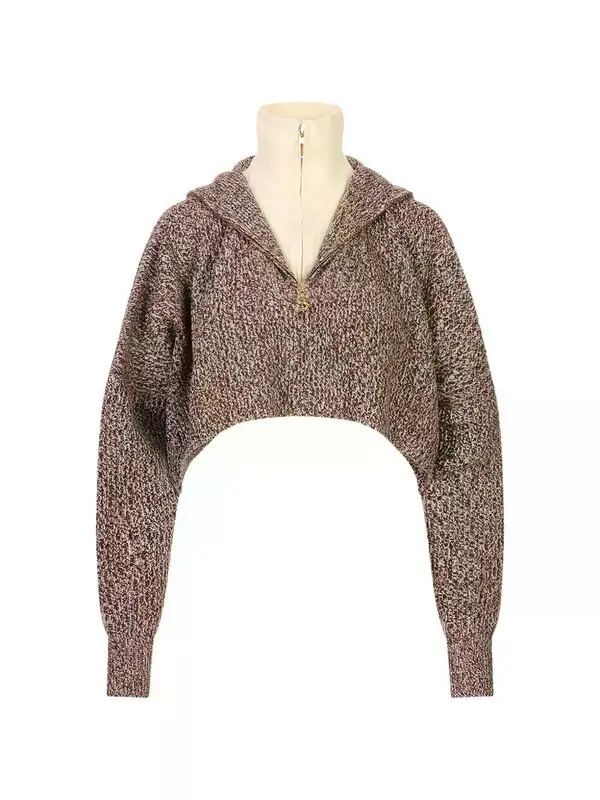 Sportmax Layered-effect Cropped Sweater