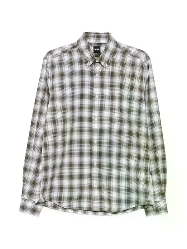 BOSS Check-pattern Button-down Shirt