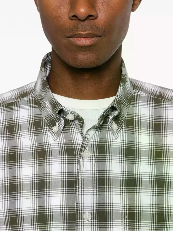 BOSS Check-pattern Button-down Shirt