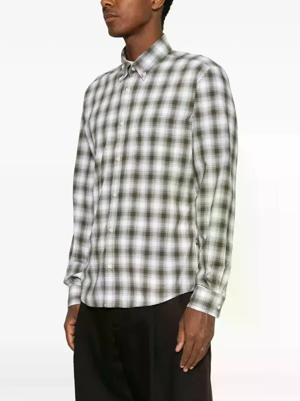 BOSS Check-pattern Button-down Shirt